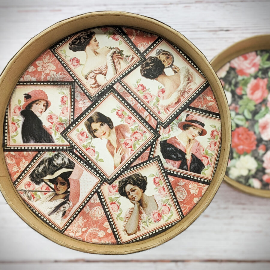 Decorating Your Stacking Circle Box Set – Graphic 45 Papers