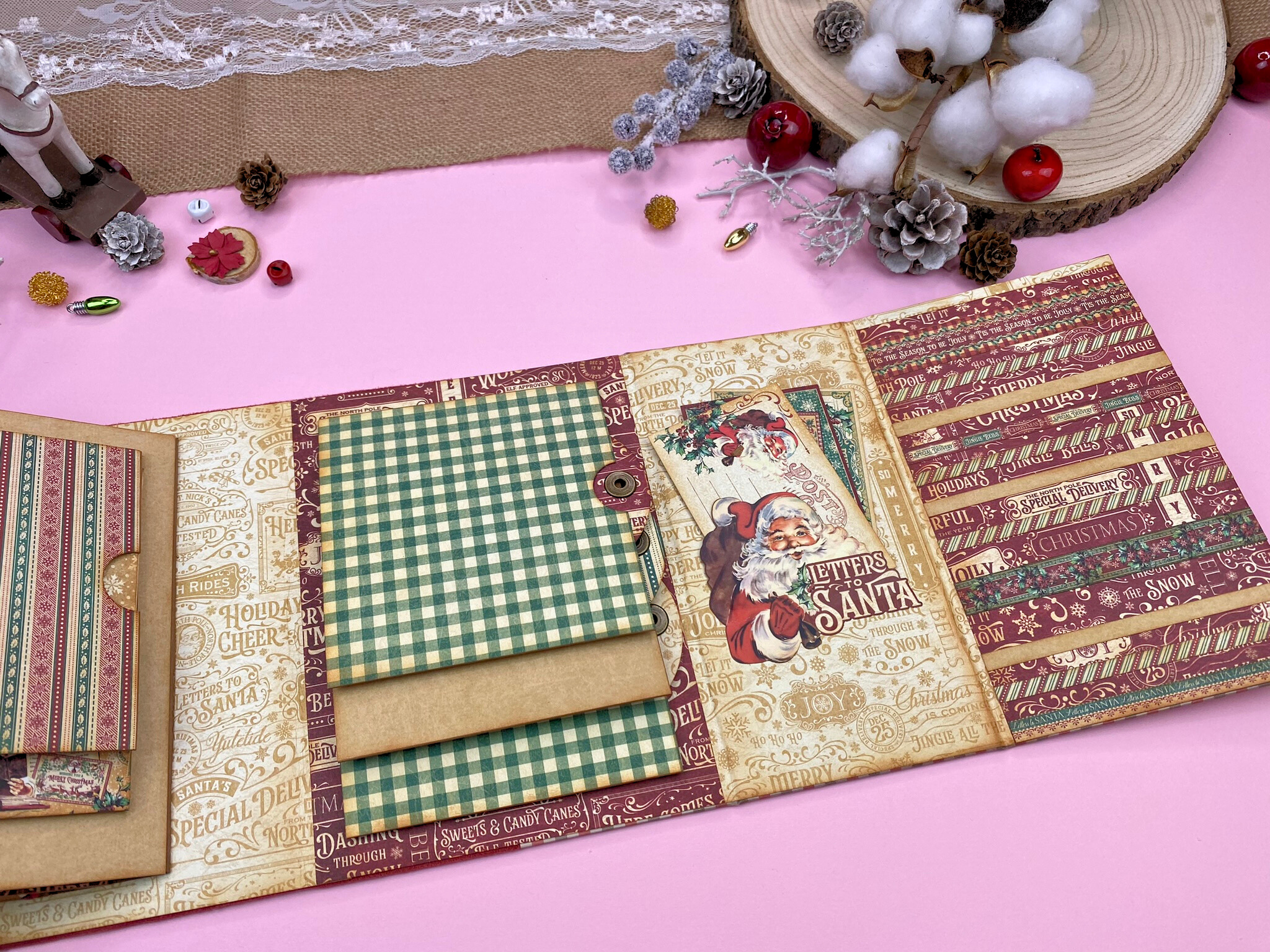 Handmade Christmas Photo Album – Graphic 45 Papers