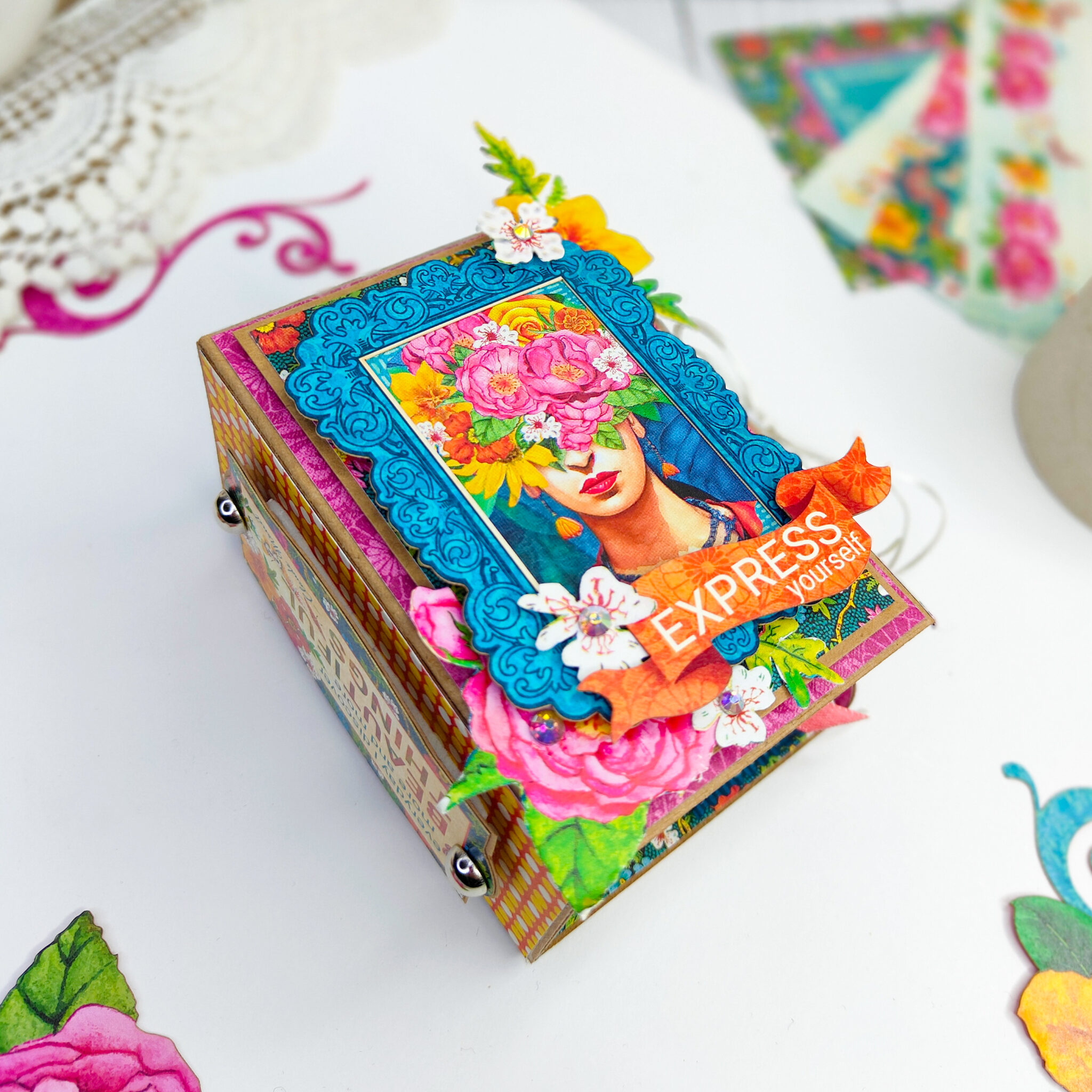 Learn How to Craft Your Own DIY Mini Album Using Metal Dies – Graphic ...