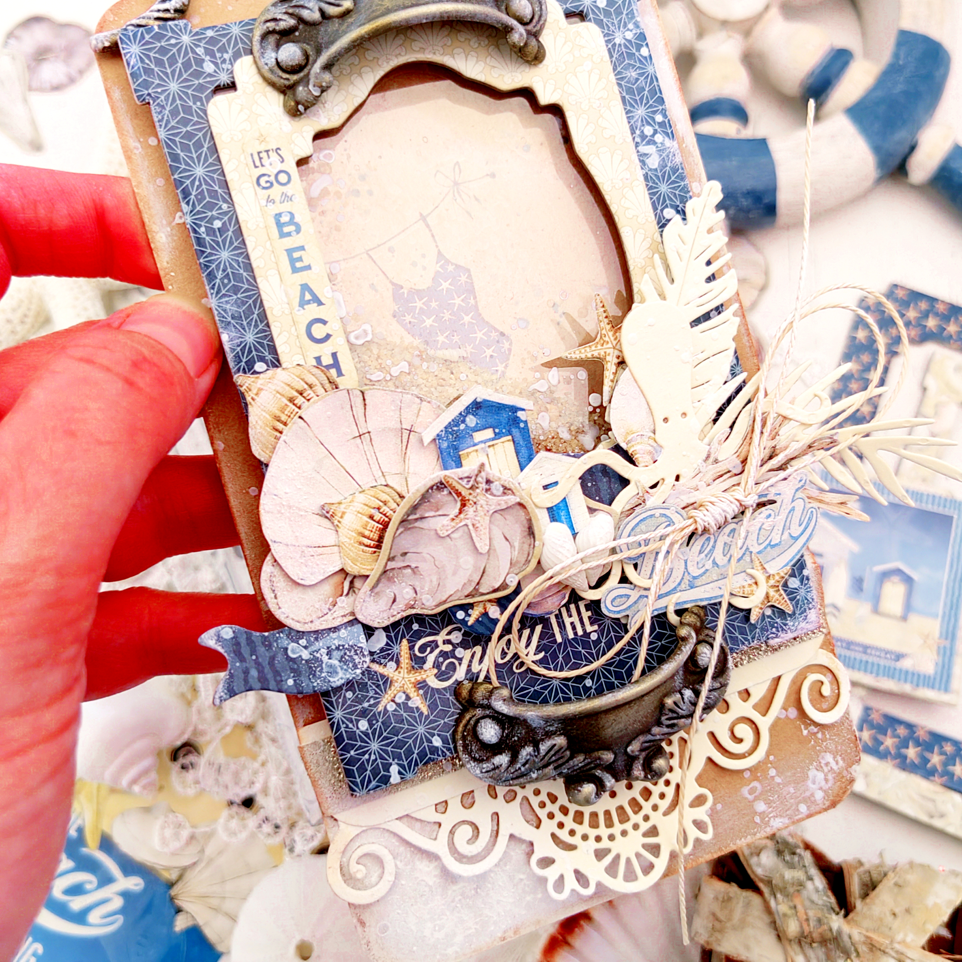 Beachy Fun Shaker Tag Tutorial – Graphic 45 Papers