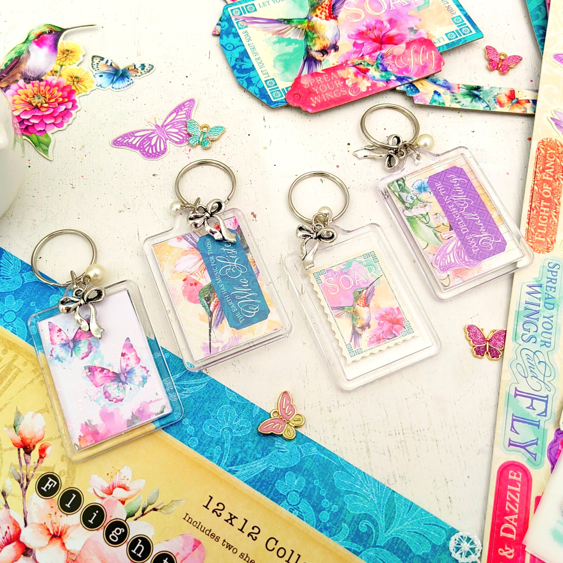 Create Personalized Key Rings with the Flight of Fancy Collection by ...