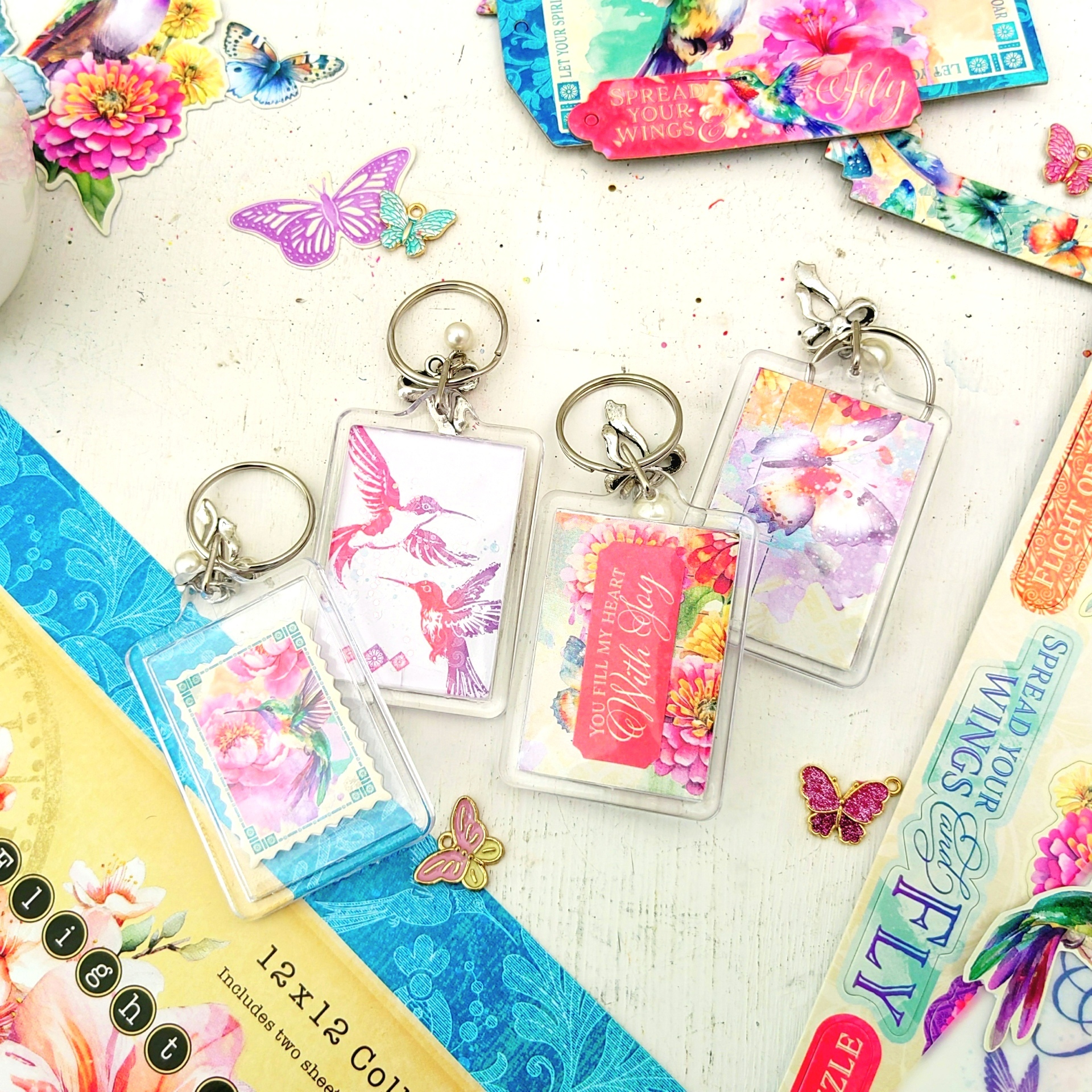 Create Personalized Key Rings with the Flight of Fancy Collection by ...