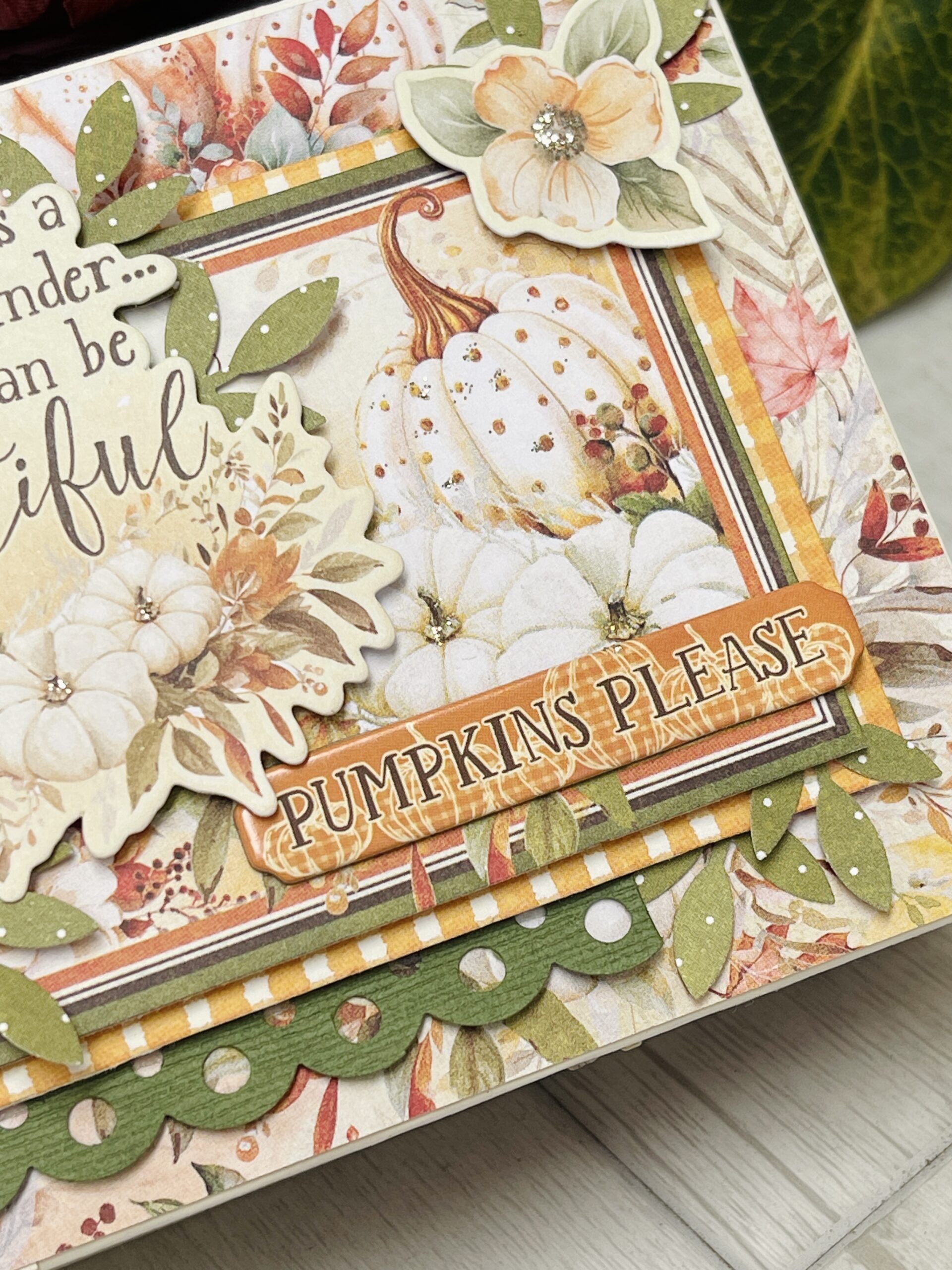 Create a 5”x4” Album from Scratch & Decorate with Autumn Greetings ...