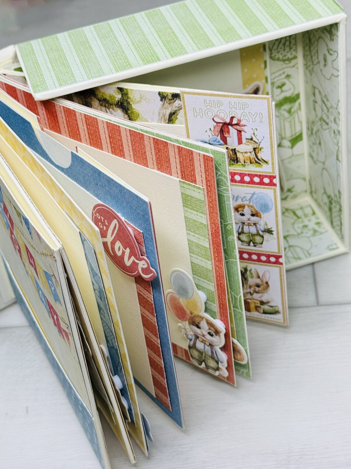 Create a Stunning Mini Album in a Box with Hip Hip Hooray! (Step-by ...