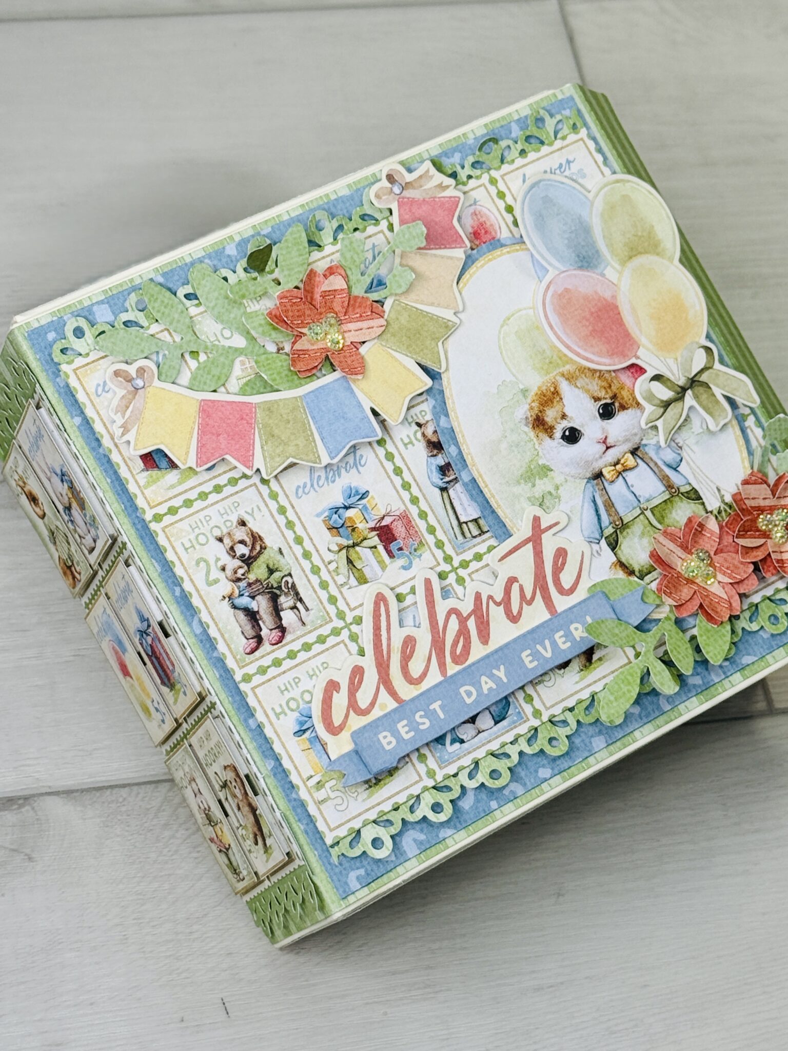 Create a Stunning Mini Album in a Box with Hip Hip Hooray! (Step-by ...