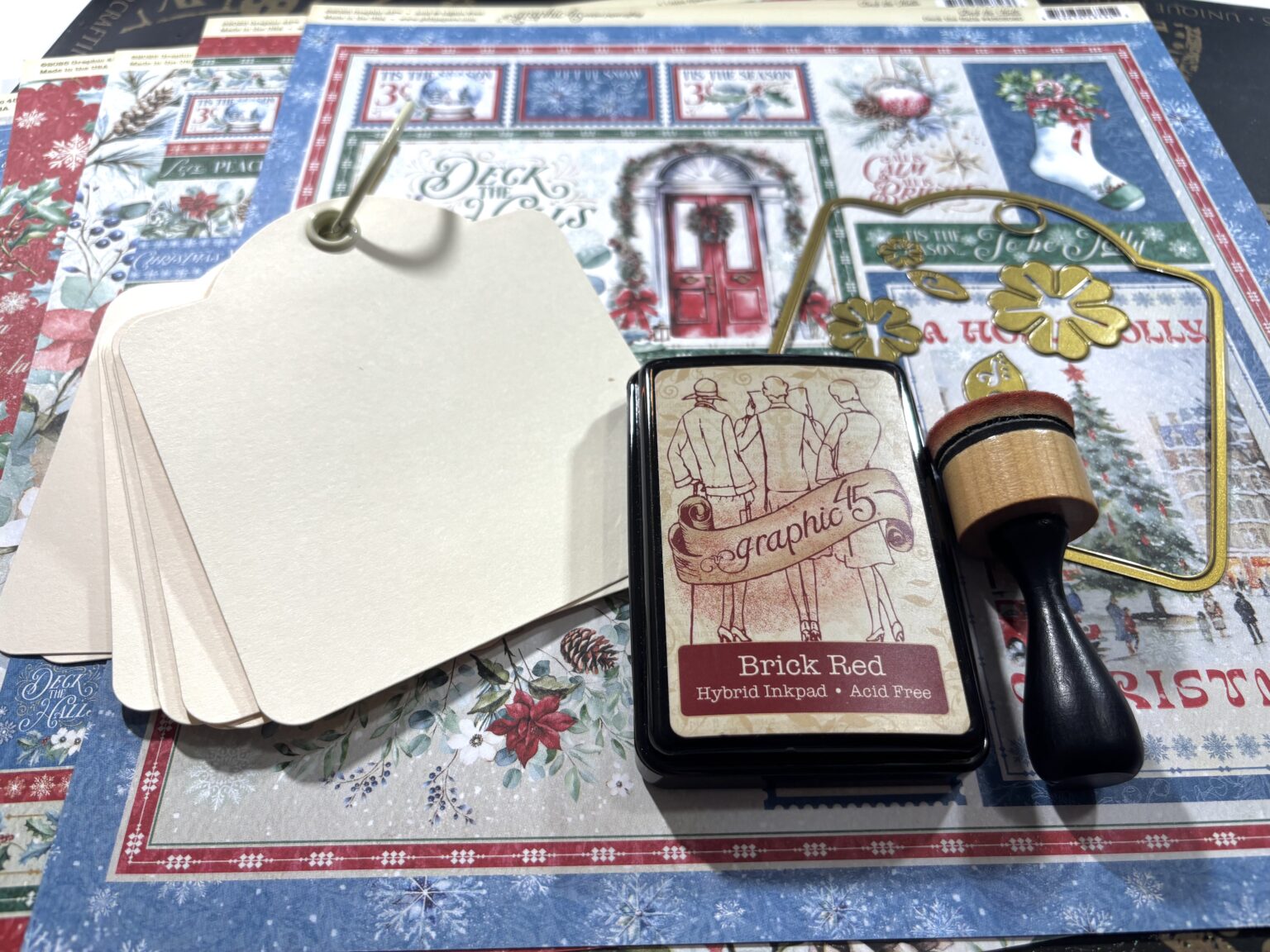 Turn Graphic 45 Tags into a Christmas Mini Album — Festive, Fast ...