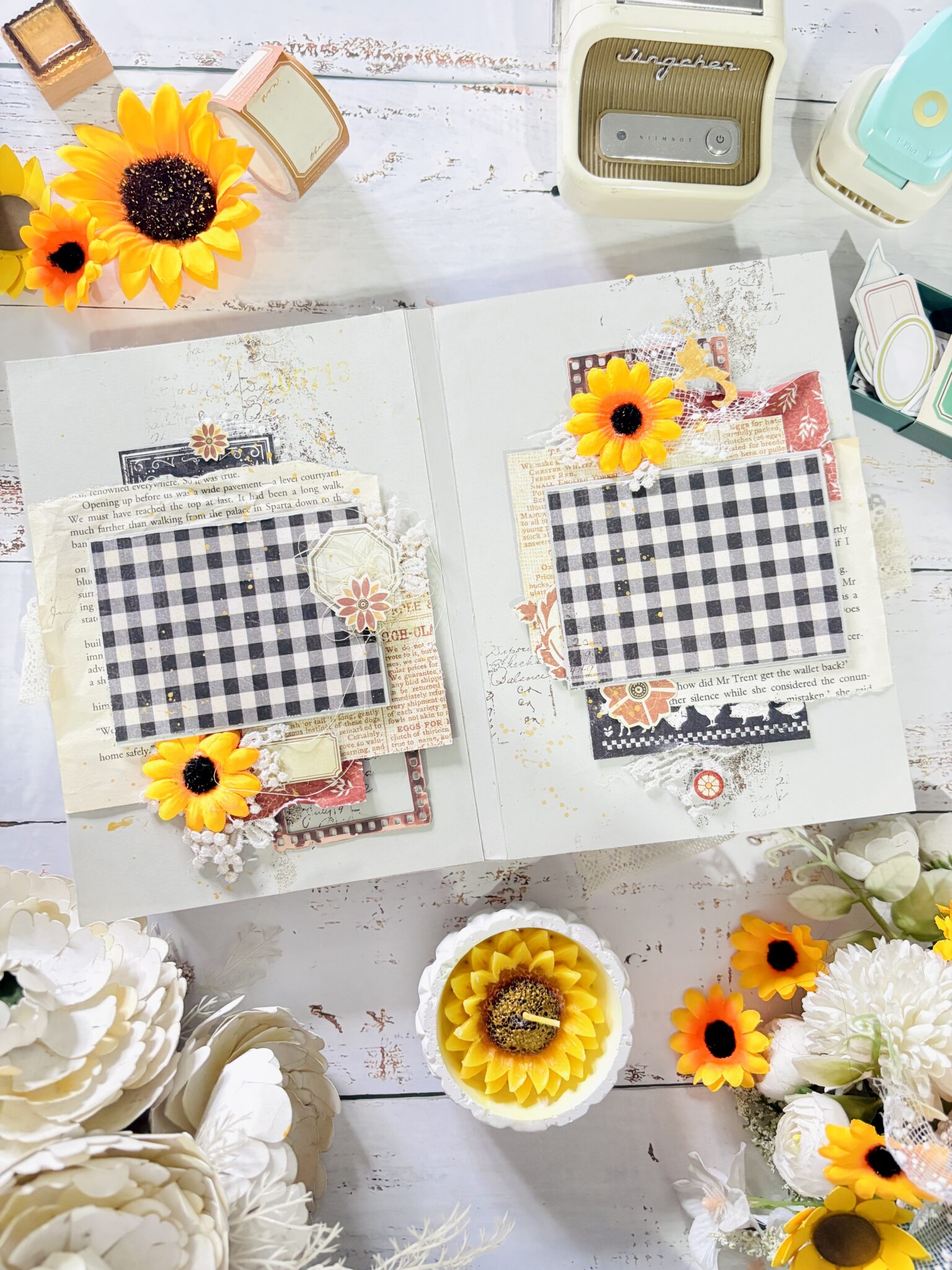 From Scratch to Stunning: A Farmhouse Mini Album with a Clever Binding ...