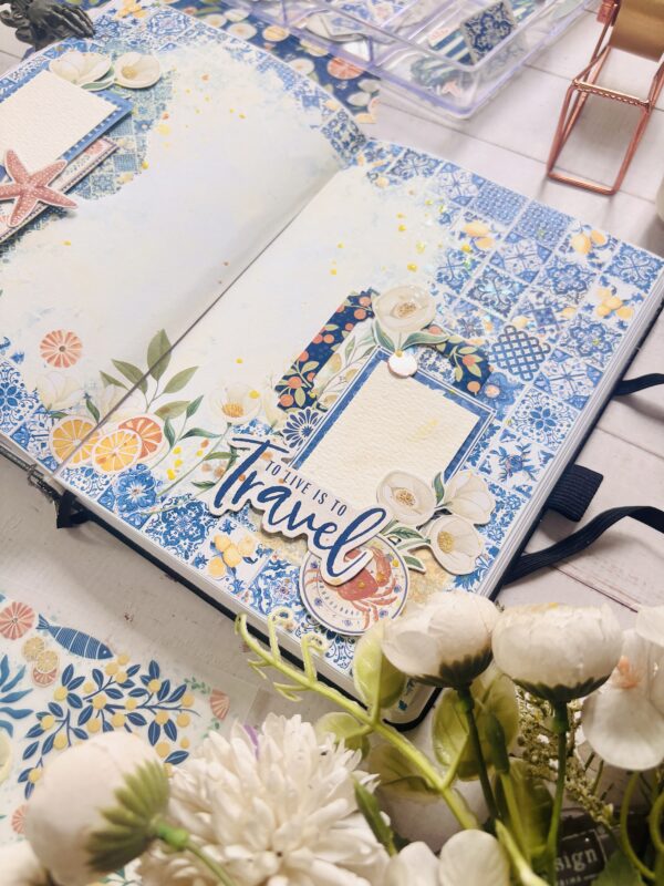 Create a Summer Travel Journal Spread with Scenic Route | Easy ...